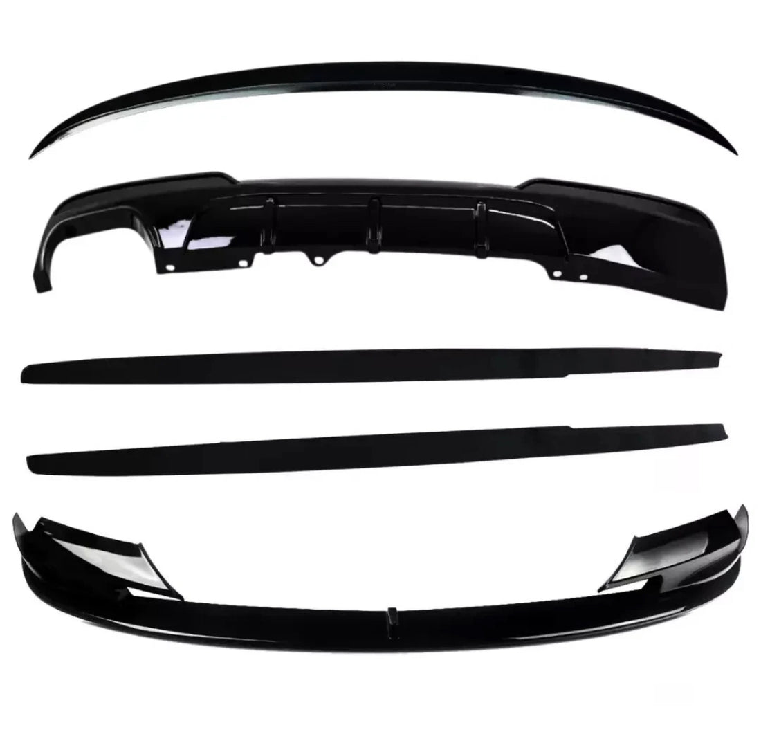 BMW F10 BODY KIT BODYKIT FRONT SPLITTER SIDE SKIRT & REAR DIFFUSER ...